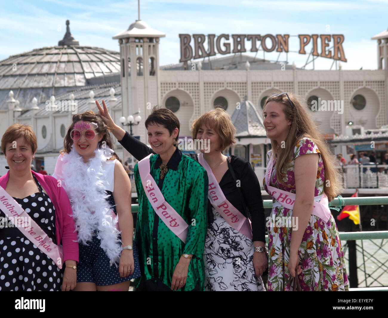 A hen party in Brighton Stock Photo - Alamy