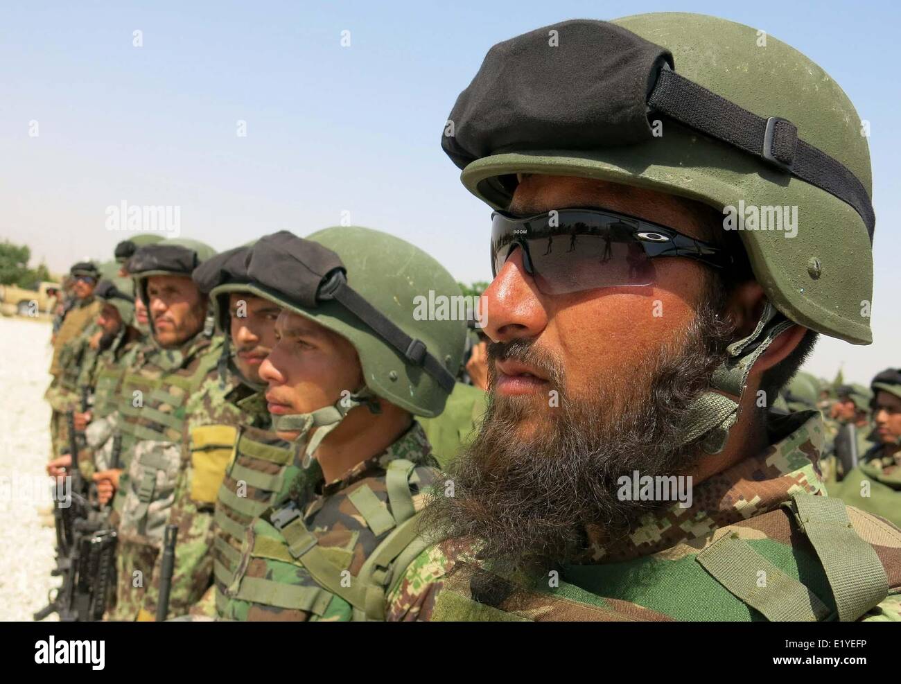 Balkh, Afghanistan. 11th June, 2014. Afghan commando soldiers take part ...
