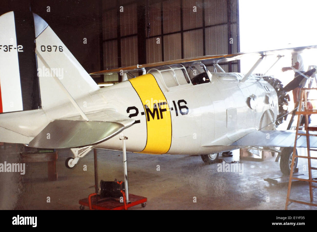 The Grumman F3F-2 was a carrier-based biplane used by the U.S. Navy in ...