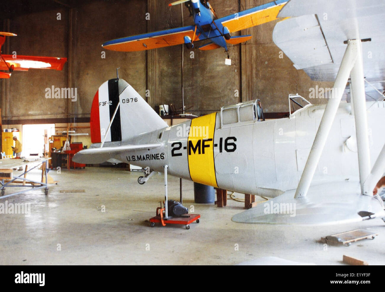 The Grumman F3F-2 was a biplane fighter used by the U.S. Navy in the ...