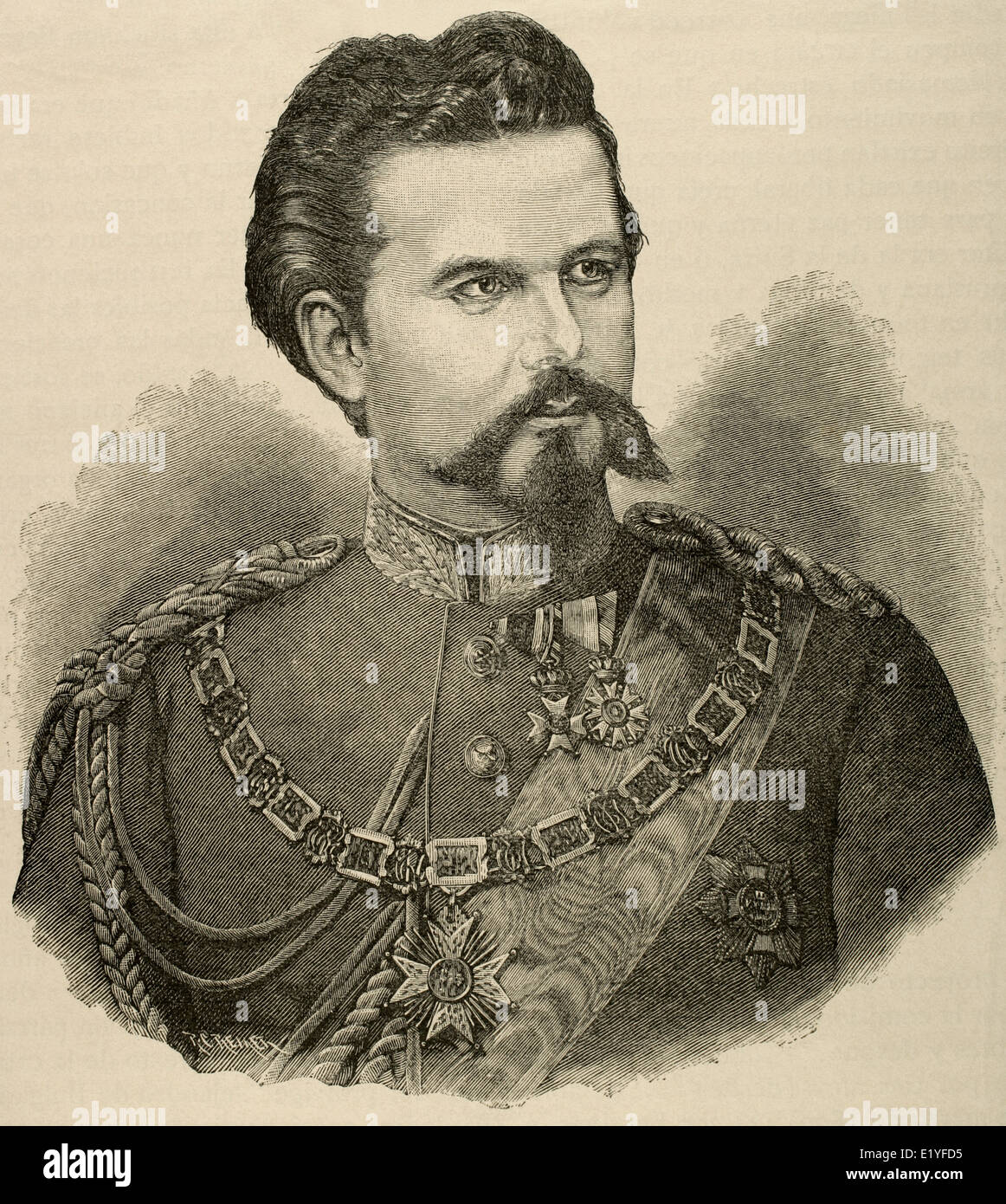 Ludwig II of Bavaria (1845-1886). King of Bavaria from 1864 until his ...