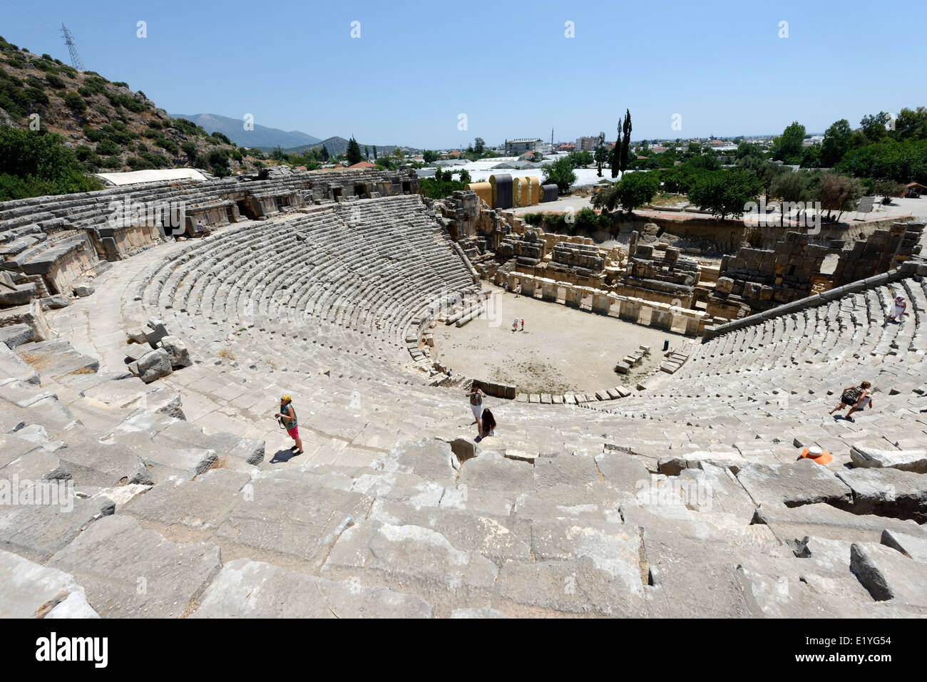 The Roman theatre cavea with a seating capacity of 11,000 – 13,000 ...
