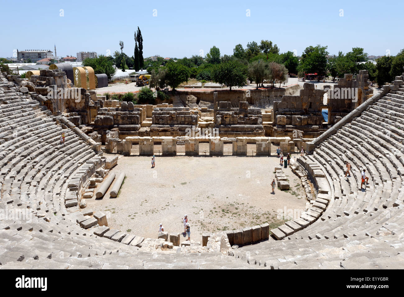 The Roman theatre cavea with a seating capacity of 11,000 – 13,000 ...
