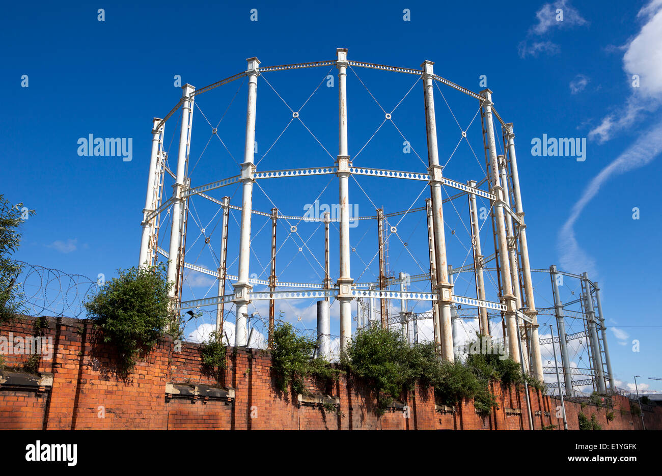 Salford Gasometer, West Egerton Street, Manchester, UK Stock Photo - Alamy