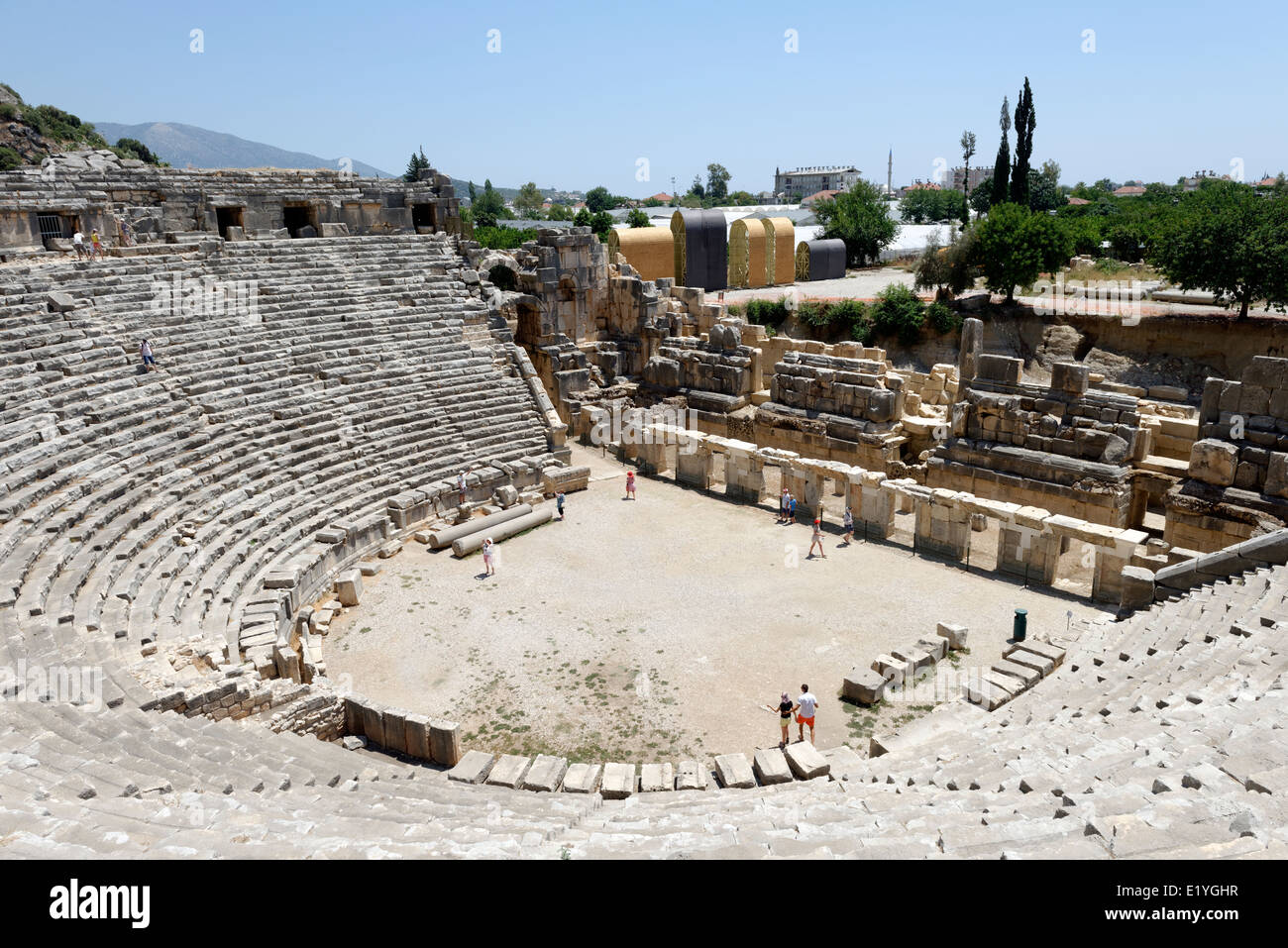 The Roman theatre cavea with a seating capacity of 11,000 – 13,000 ...