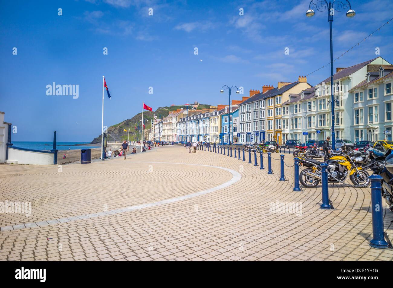 A view looking north along the newly refurbished promenade in ...