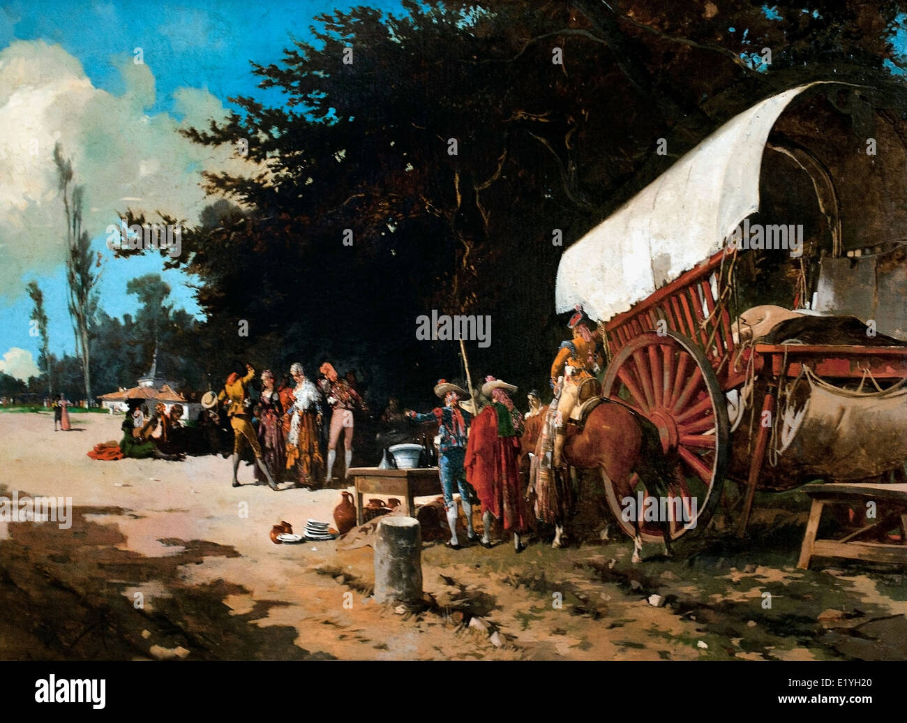 Romeria Pilgrimage 1887 Angel Lizcano Monedero 1846-1929 Spain Spanish ...