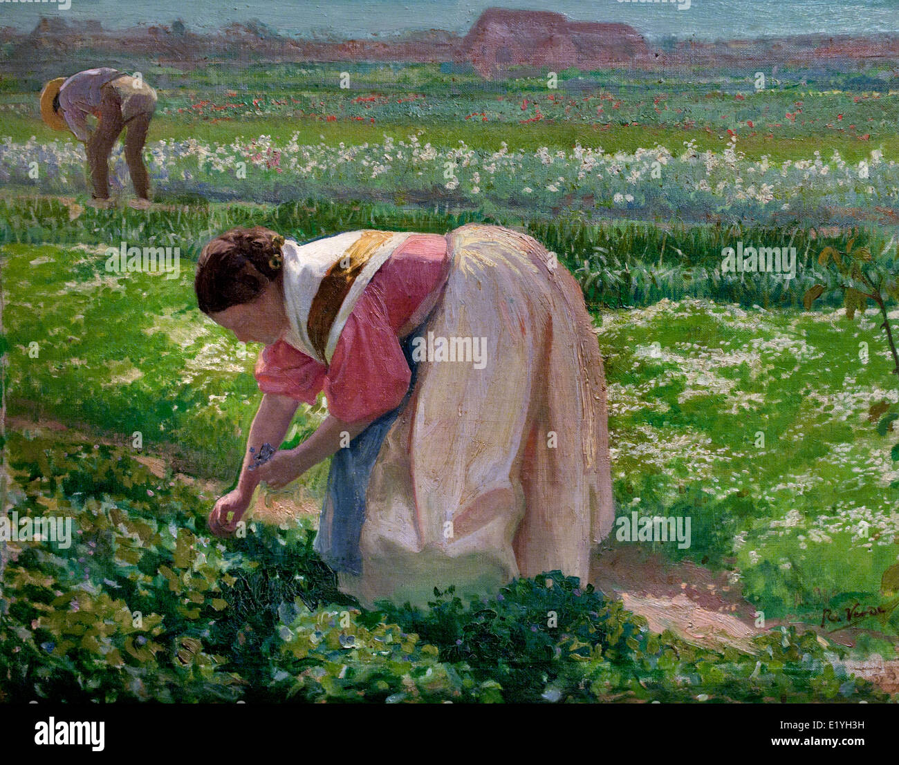 Farm works by Ricardo Verde Rubio Spain Spanish Painter Stock Photo - Alamy