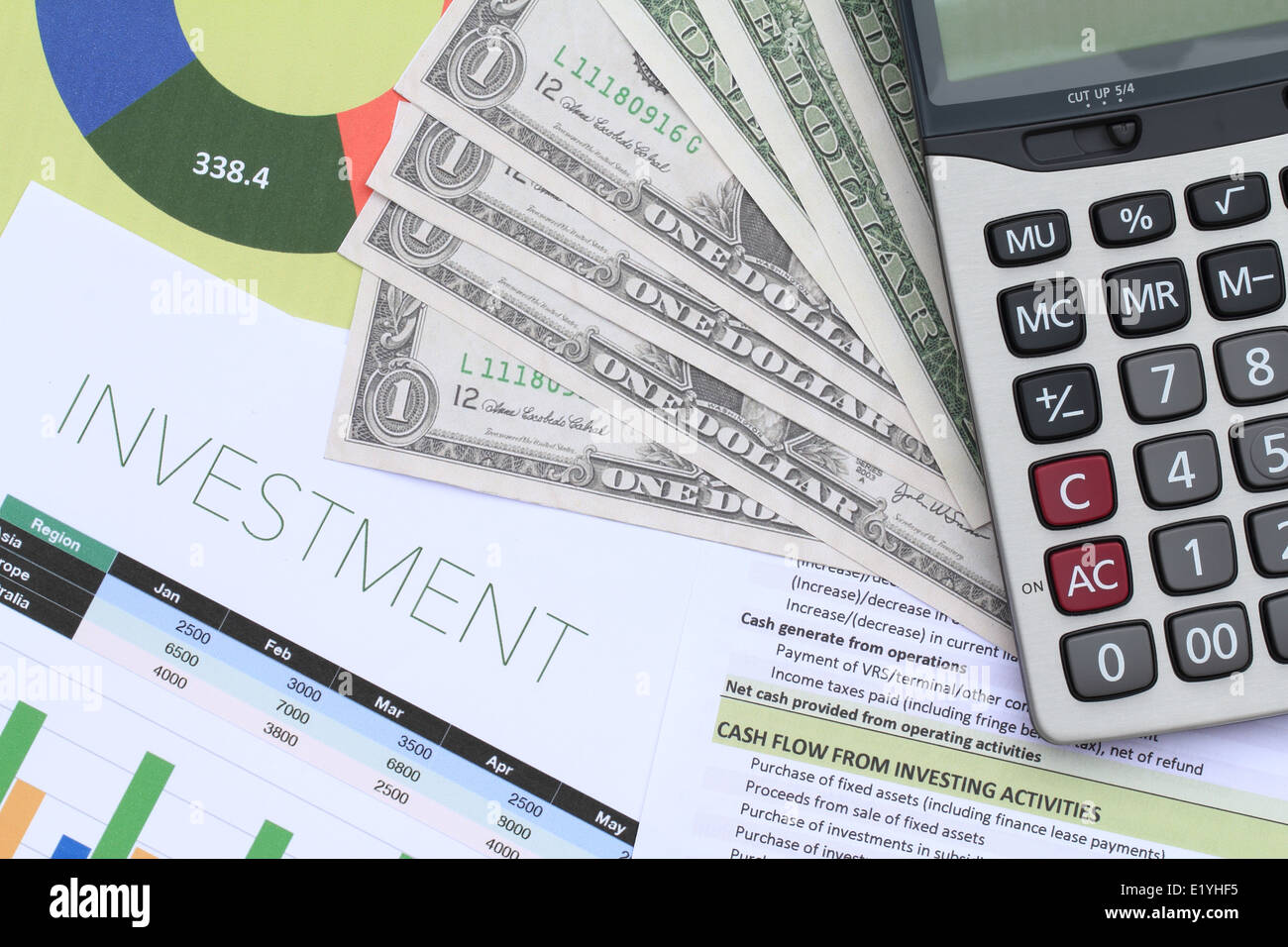 Cash flow provided from investment activities Stock Photo - Alamy
