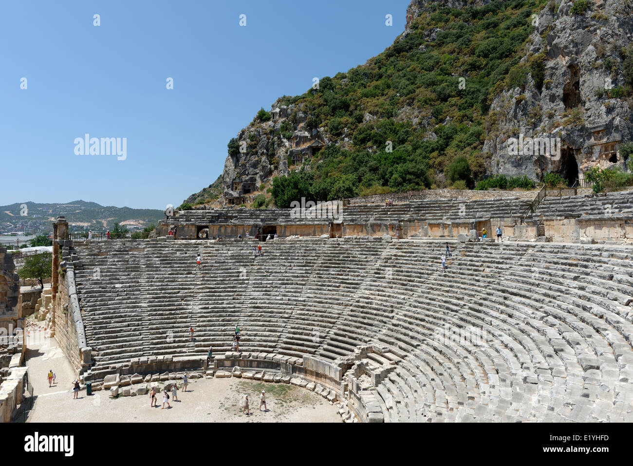 The Roman theatre cavea with a seating capacity of 11,000 – 13,000 ...