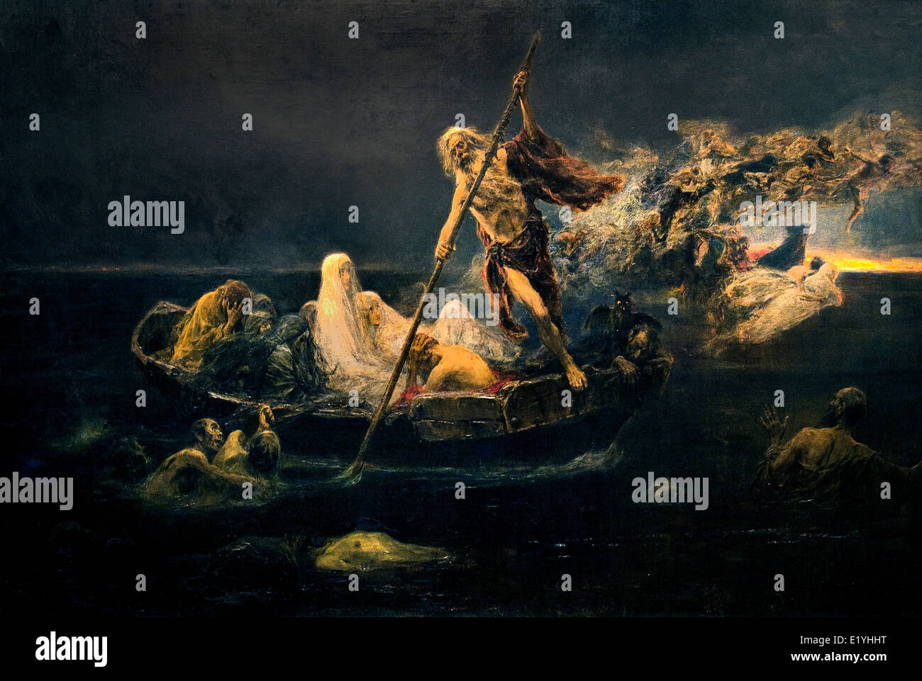 The Boat of Charon 1896 Jose Benlliure Gil (Valencia1855-1937) Spain ...