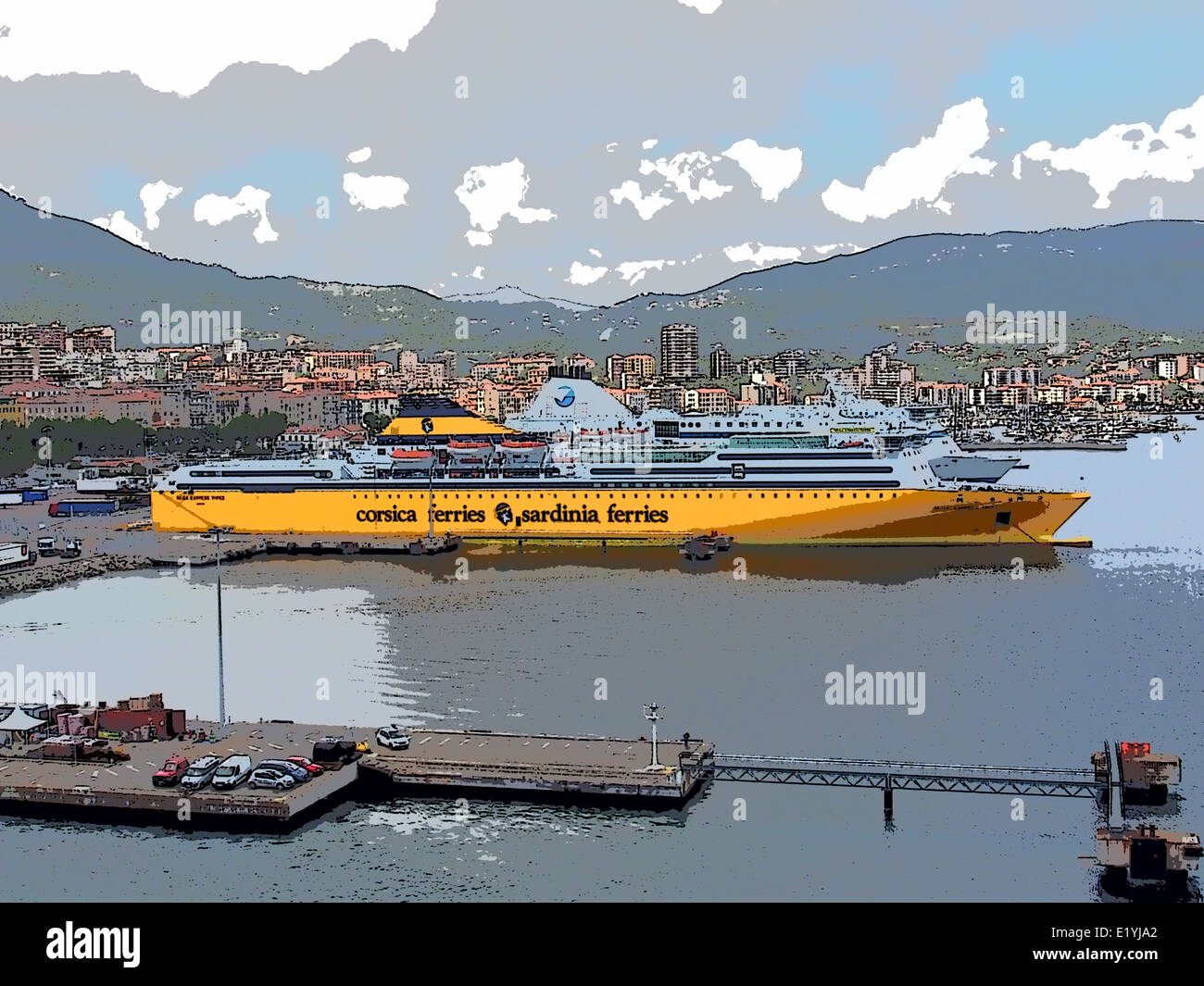 port of genoa Italy Stock Photo - Alamy
