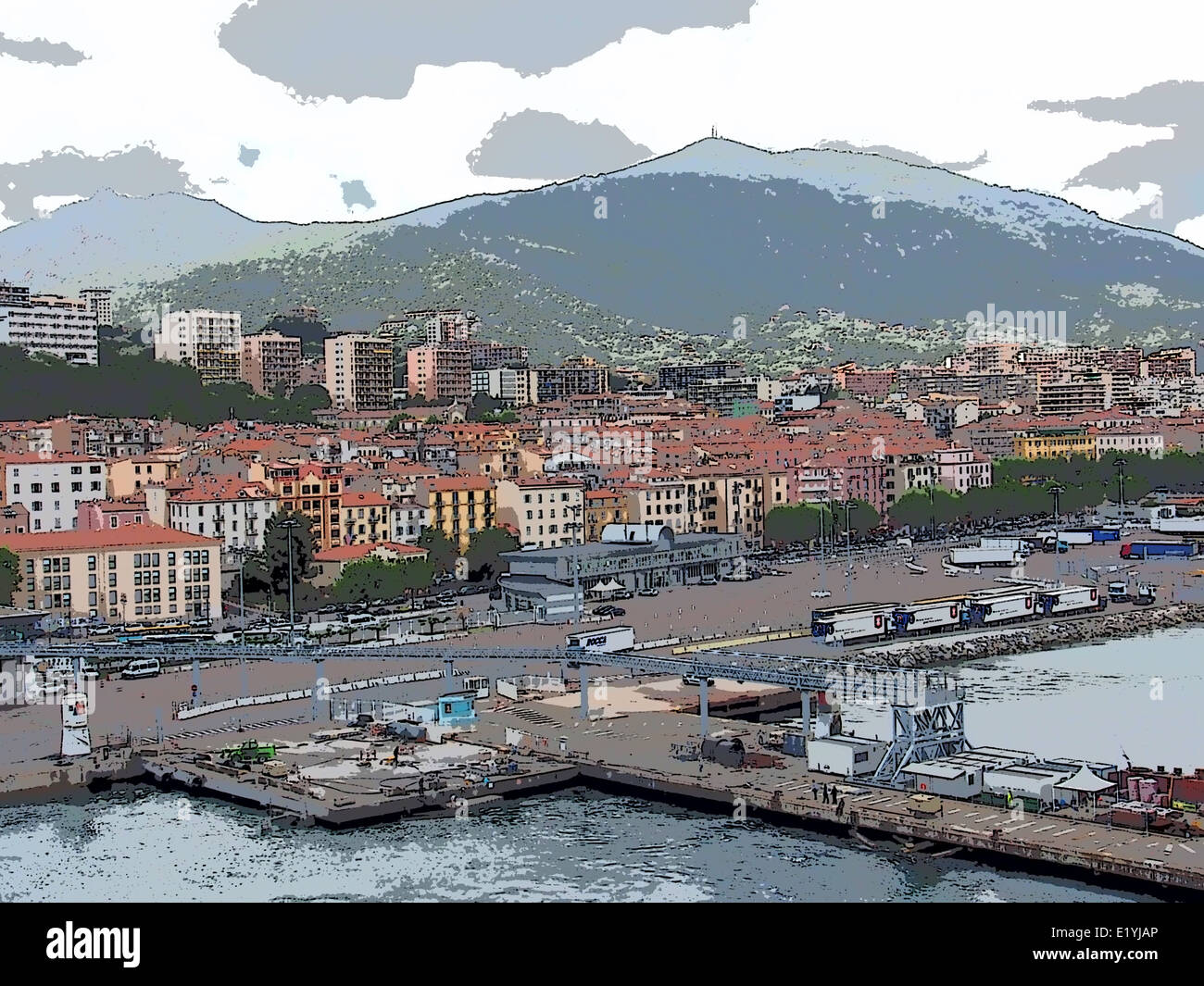 port of genoa Italy Stock Photo - Alamy