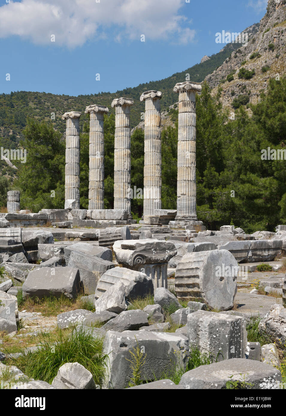 Temple of Athena, Priene,Turkey 140415 60687 Stock Photo - Alamy
