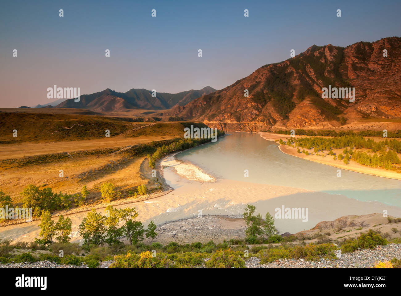 Merger of rivers hi-res stock photography and images - Alamy