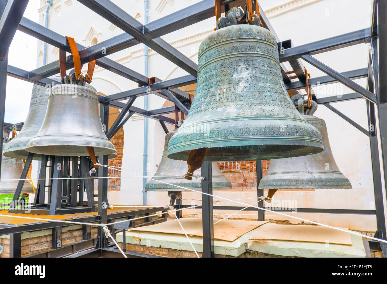 Bronze church bells hanging hi-res stock photography and images - Alamy