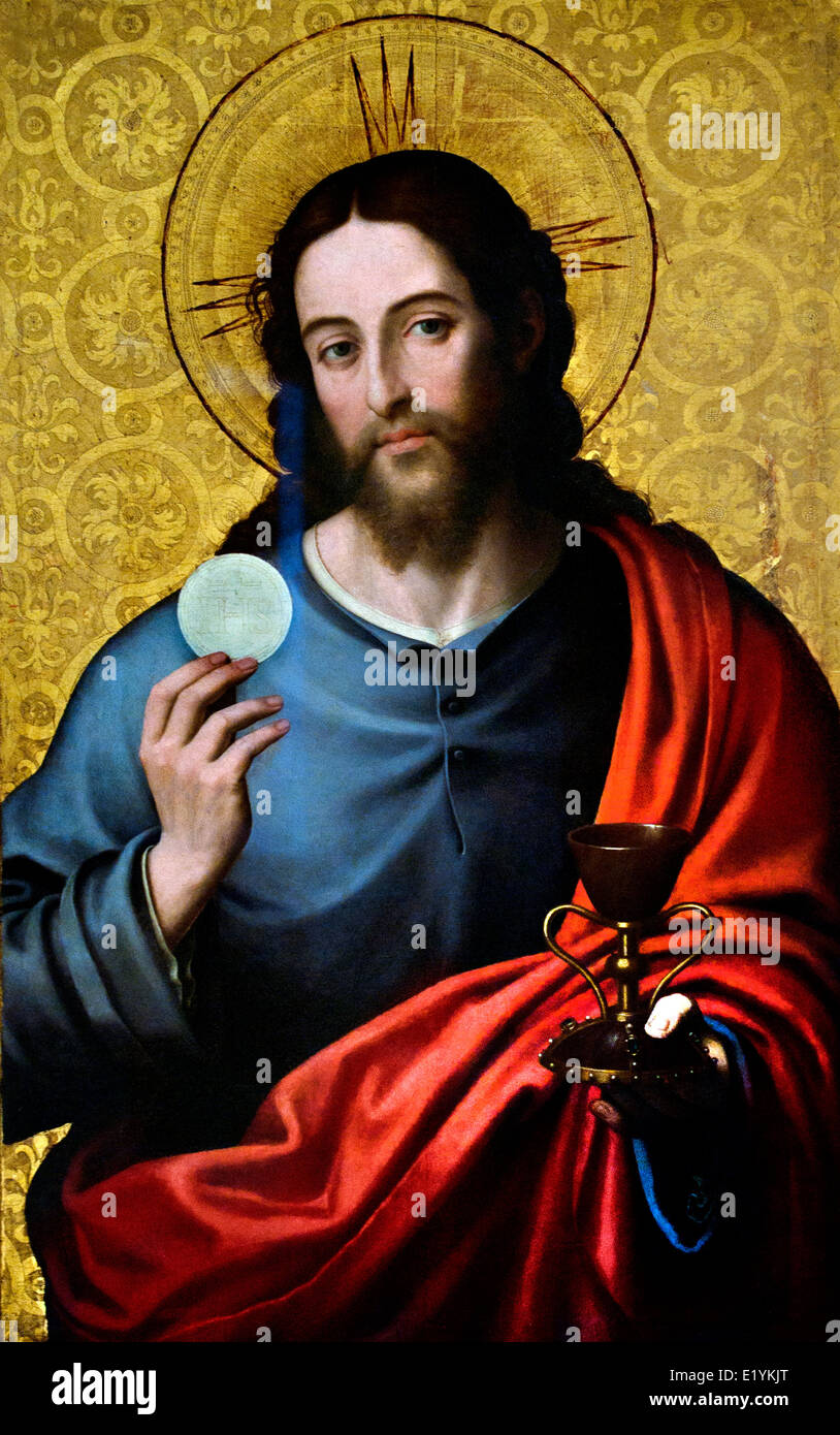 Christ the Saviour by Joan de Joanes 1505-1579 Medieval Gothic Art ...