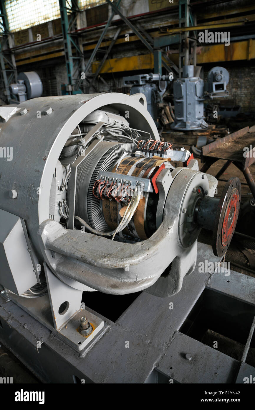 The electric motor at a modern repair factory Stock Photo - Alamy