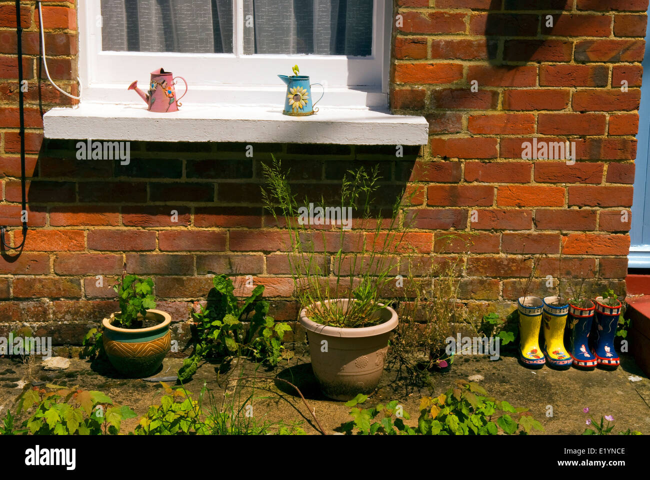 House in Holybourne, Hampshire with decorative facade, UK Stock Photo ...