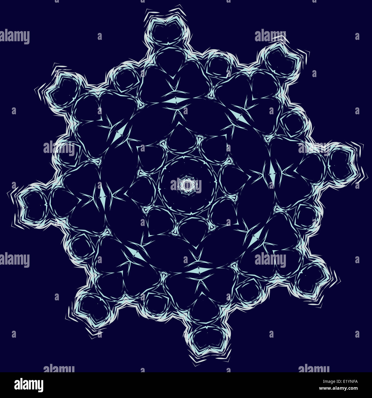 Vector drawing snowflakes as a backdrop to a cheerful Christmas ...