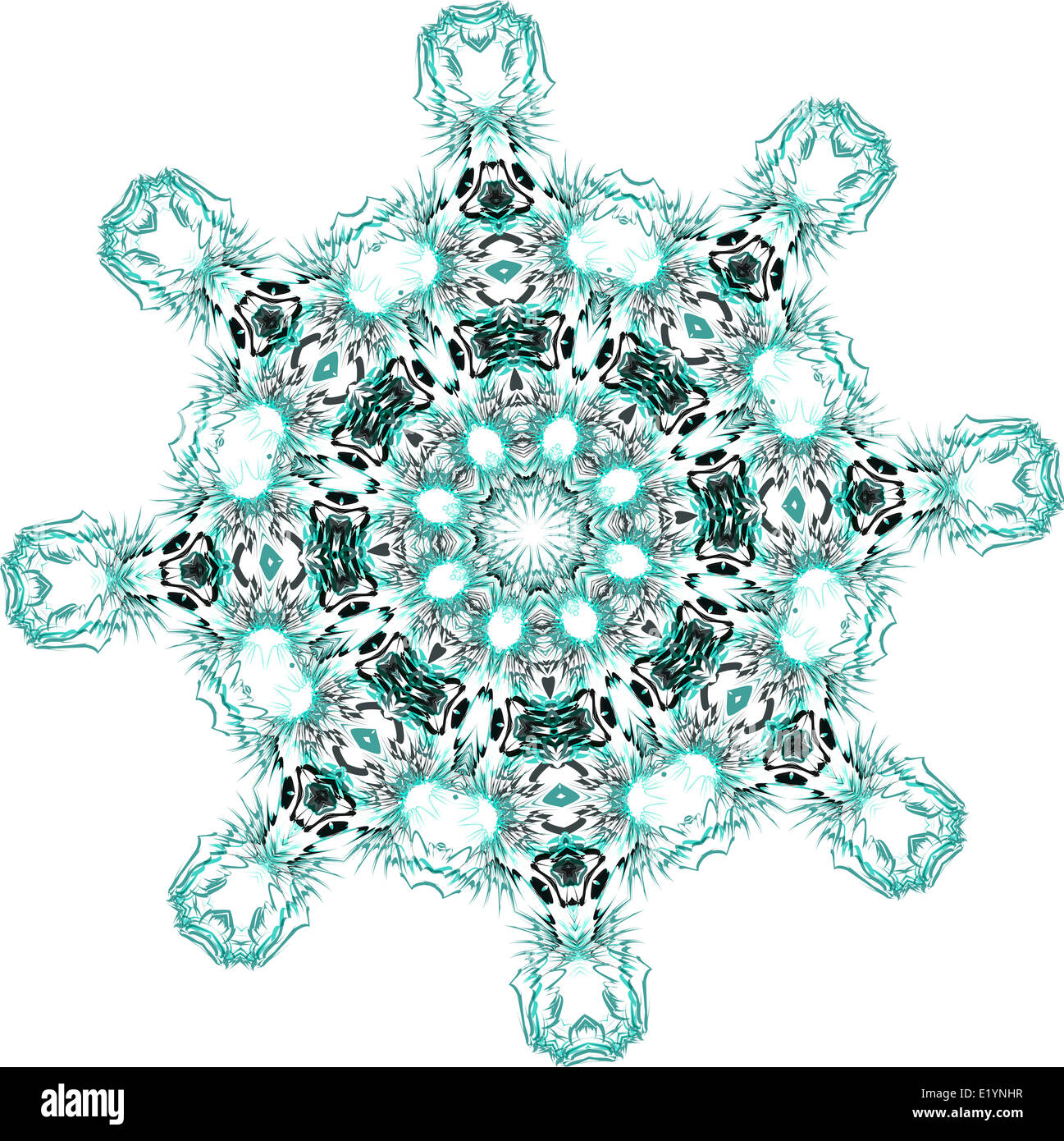 Vector drawing snowflakes as a backdrop to a cheerful Christmas ...