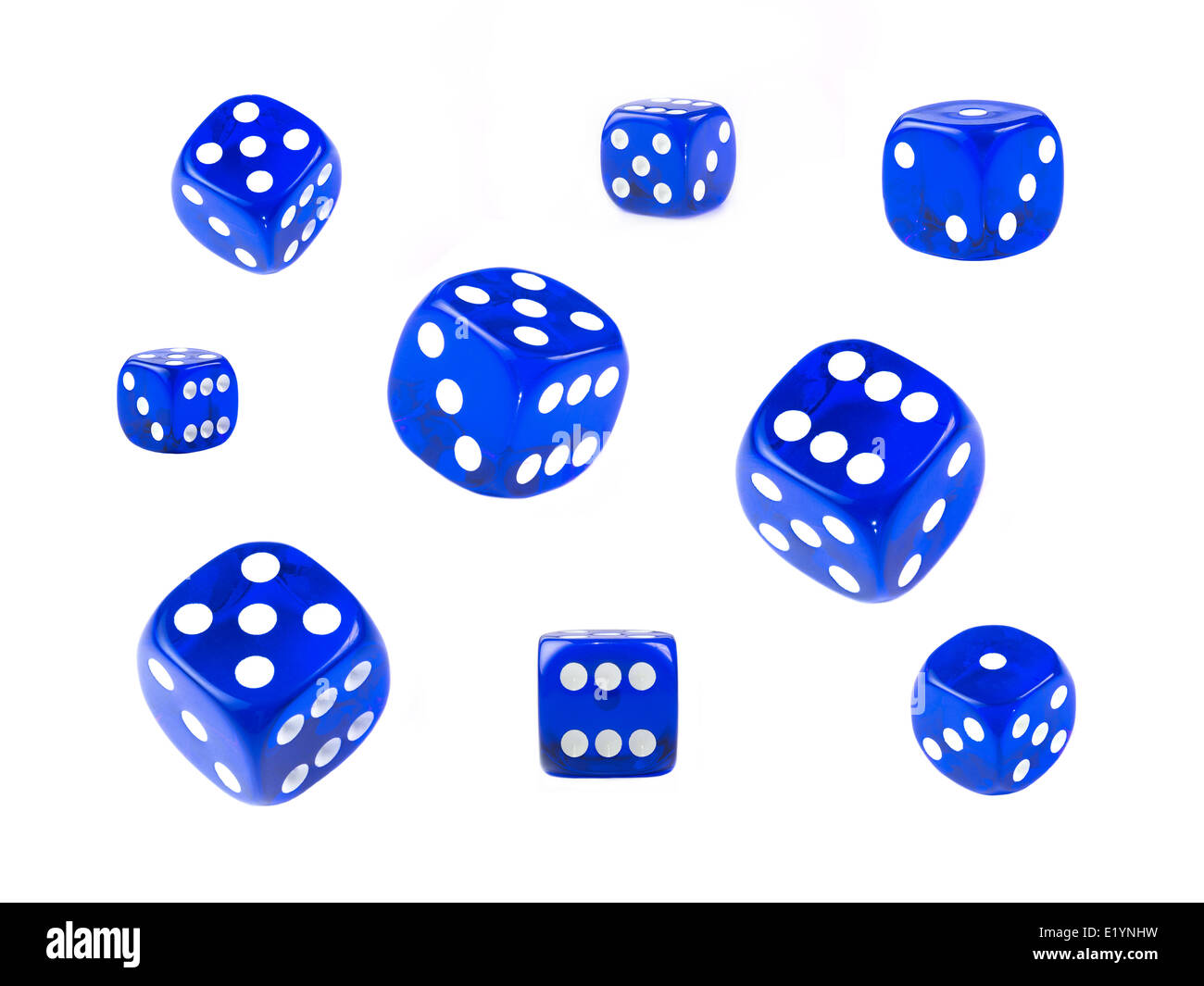 Blue dice hi-res stock photography and images - Alamy
