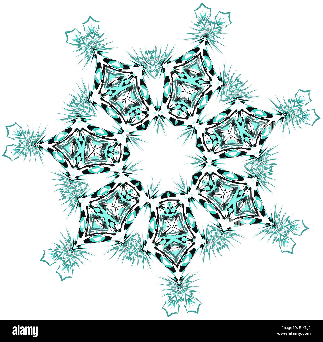 Vector drawing snowflakes as a backdrop to a cheerful Christmas ...