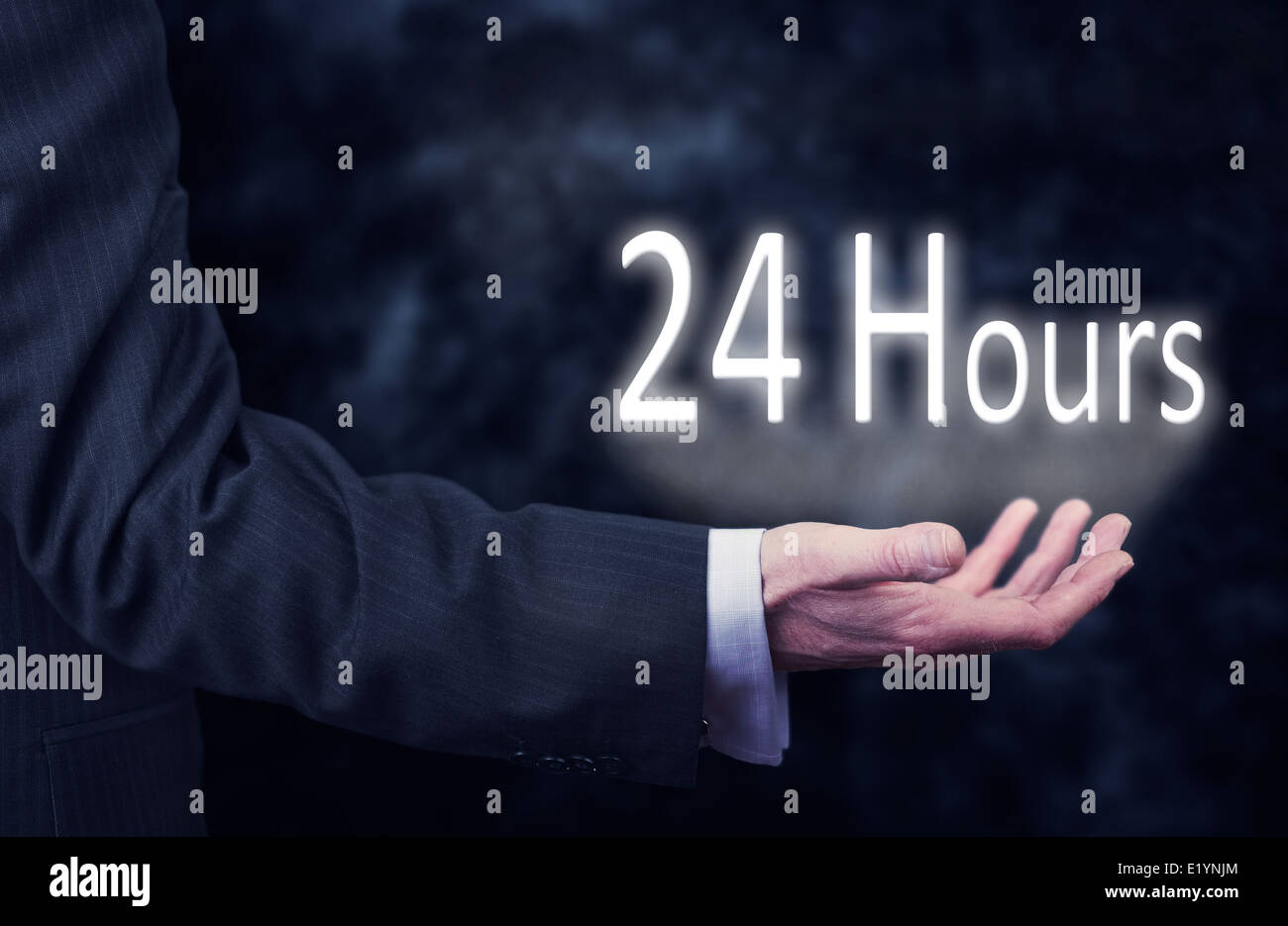 24 hour Business service concept Stock Photo - Alamy