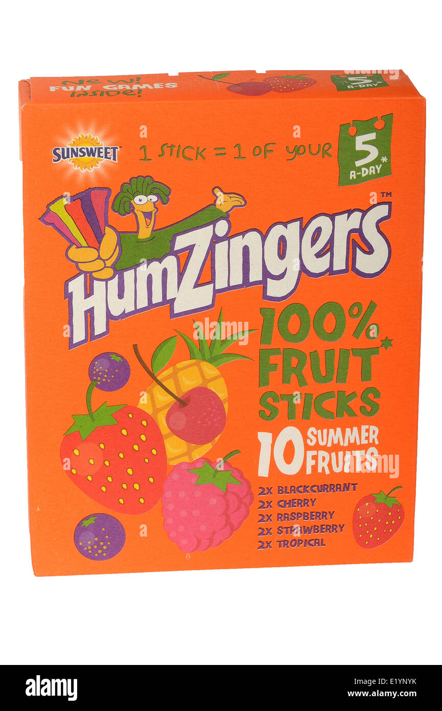 Humzingers Fruit Sticks Stock Photo - Alamy