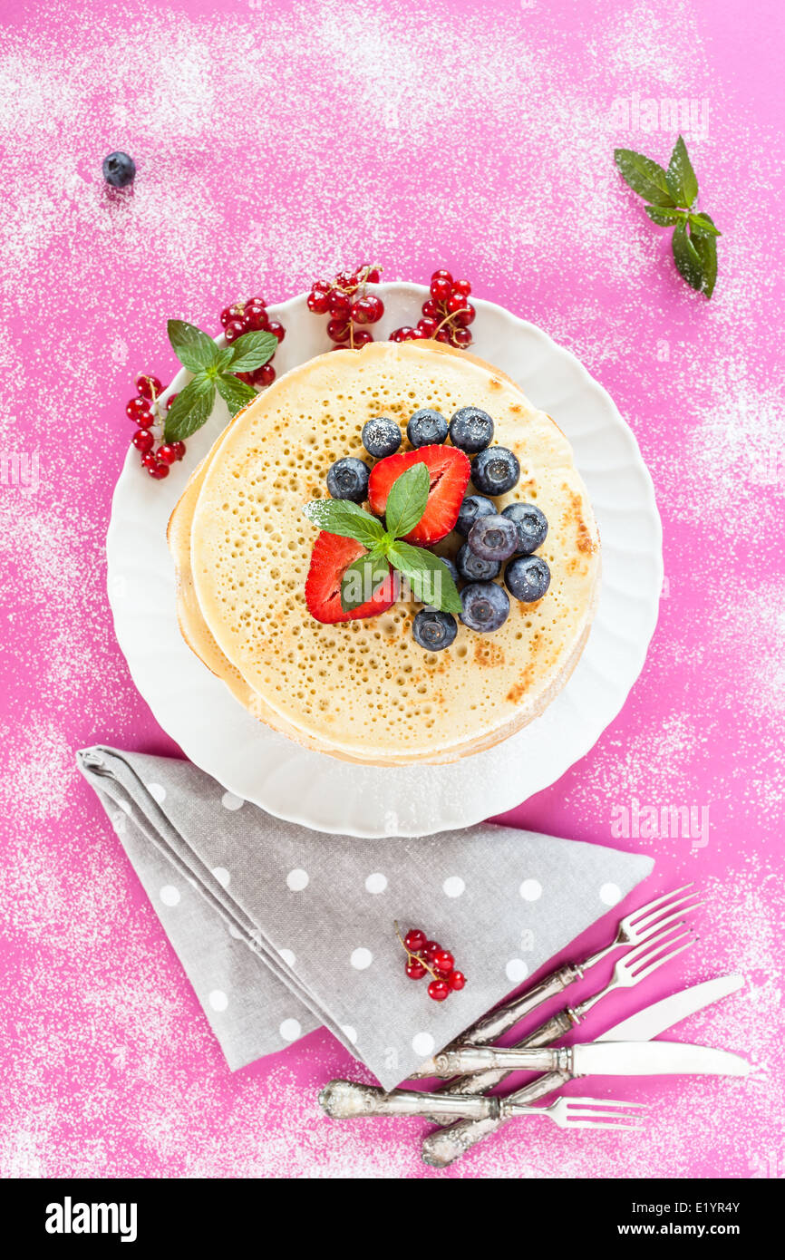 Overhead shot of breakfast hi-res stock photography and images - Alamy