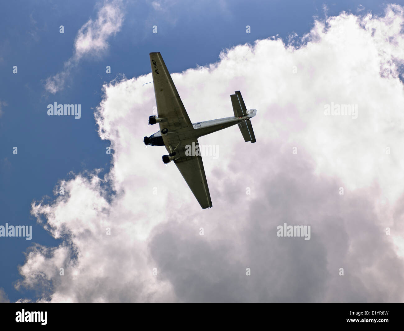 Junkers JU 52, historic German propeller aircraft Stock Photo - Alamy
