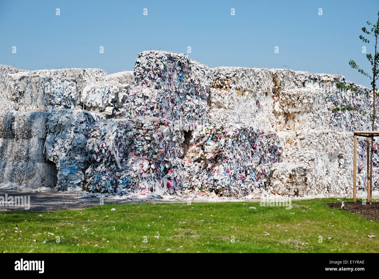 recycling of recovered paper Stock Photo - Alamy
