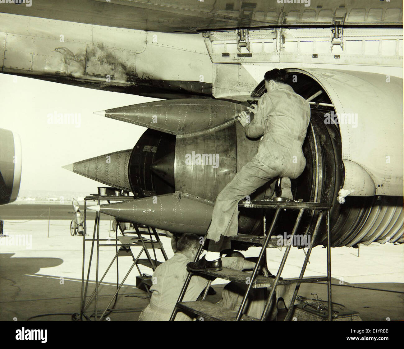 This photo from the Convair/General Dynamics plant shows the assembly ...