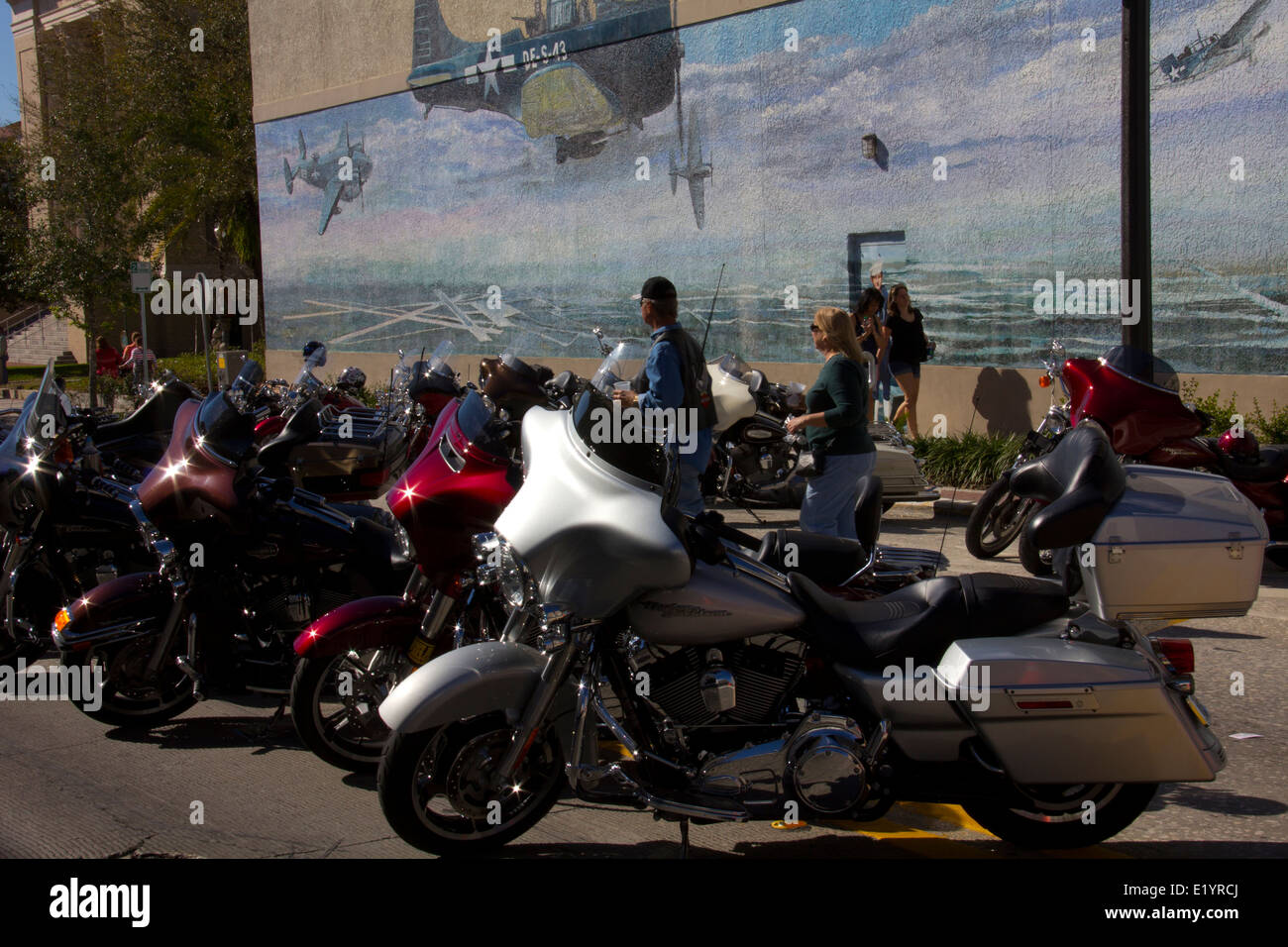 Downtown DeLand comes to life each March when the DeLand Bike Rally comes to town, DeLand, FL ...