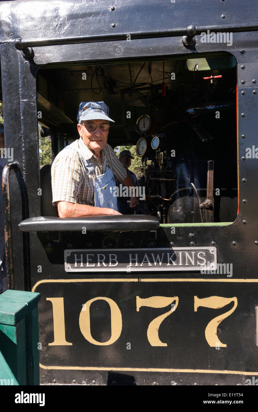 Elk203-1778v Canada, British Columbia, Fort Steele, historic steam ...