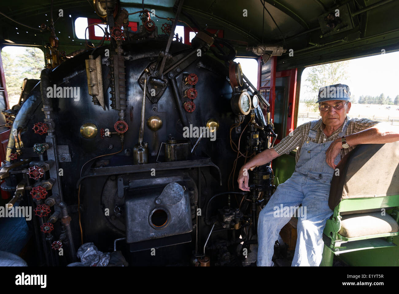 Elk203-1779 Canada, British Columbia, Fort Steele, historic steam ...