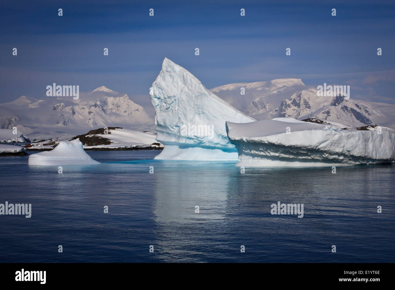 Antarctic iceberg in the snow Stock Photo - Alamy