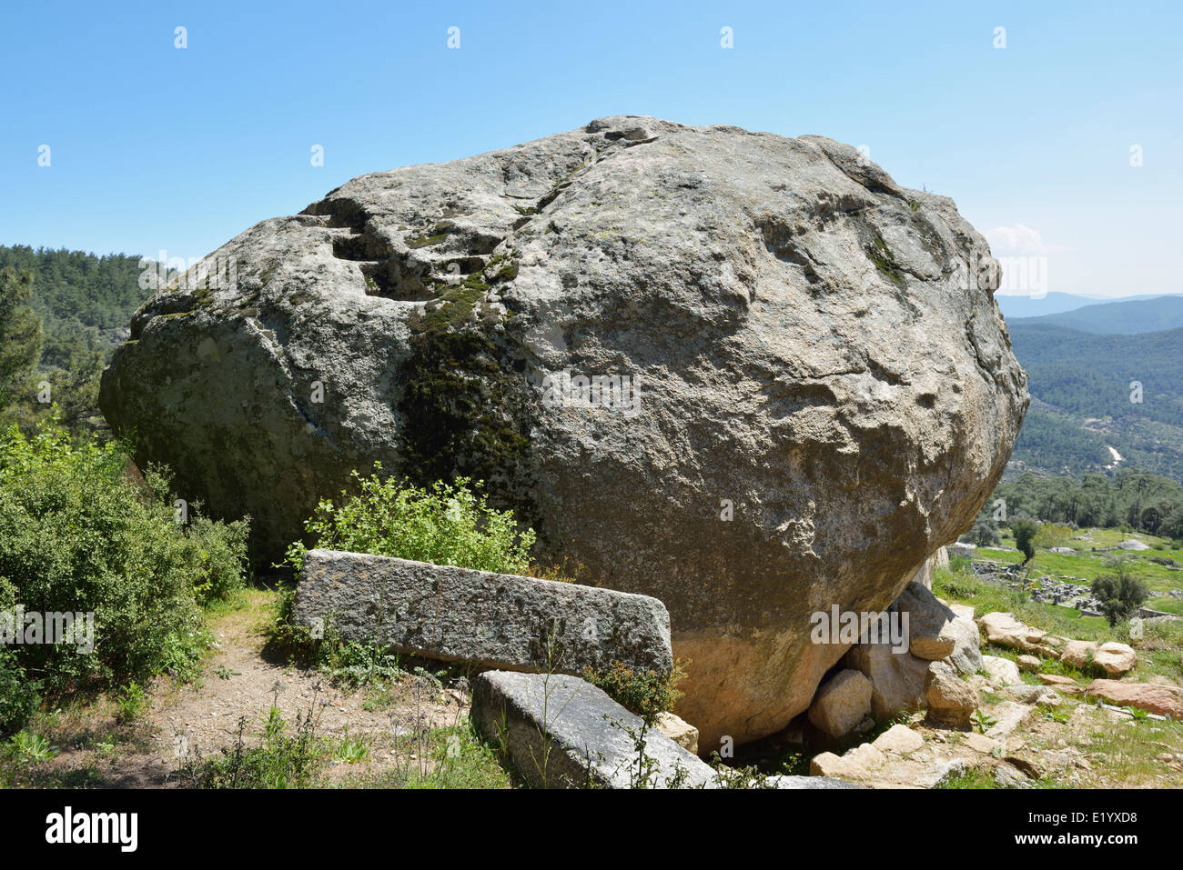 Footsteps to the top of Zeus' rock, Labranda, Turkey 140409 60419 Stock ...