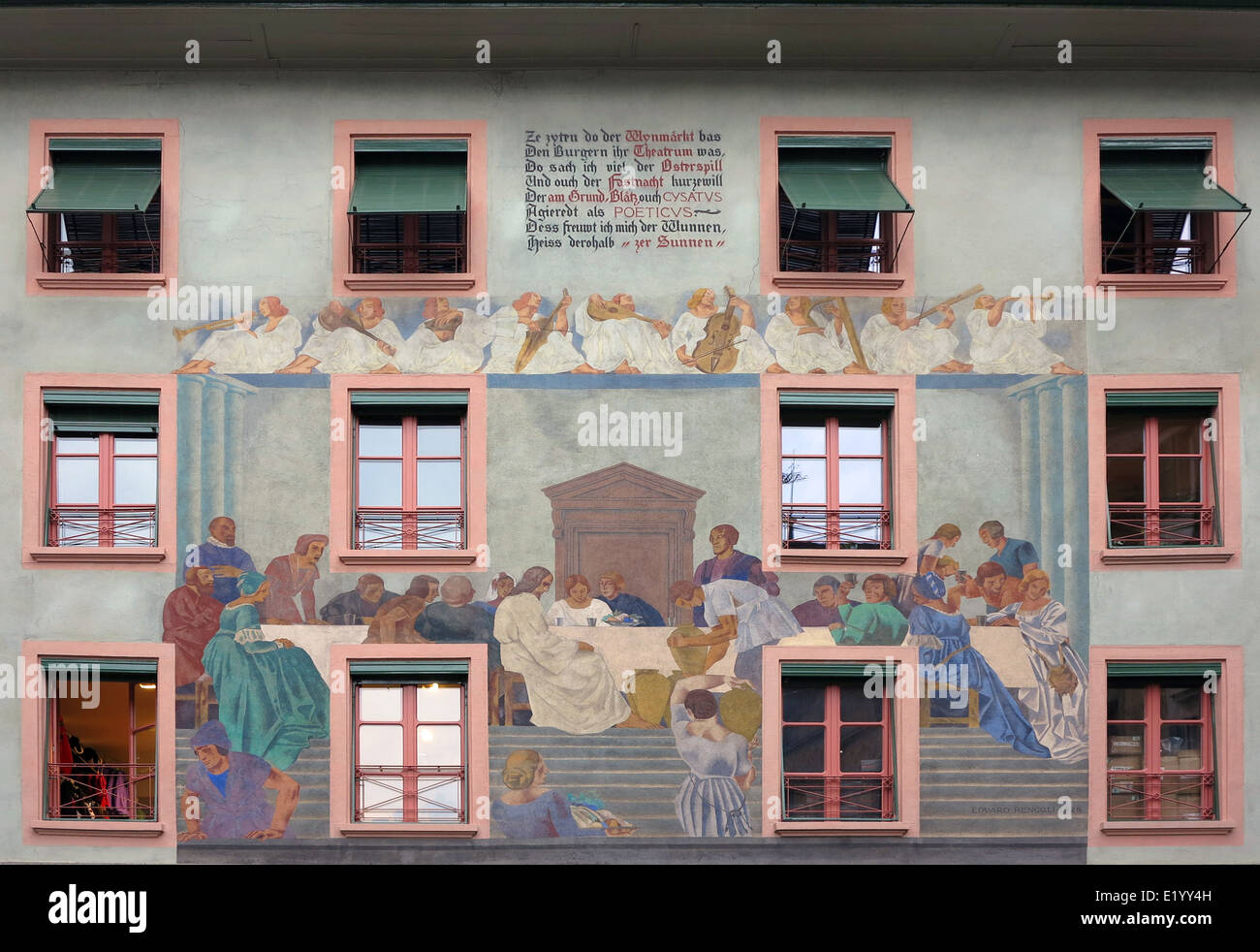 Lucerna.Weinmarkt Square, the heart of the city Stock Photo - Alamy