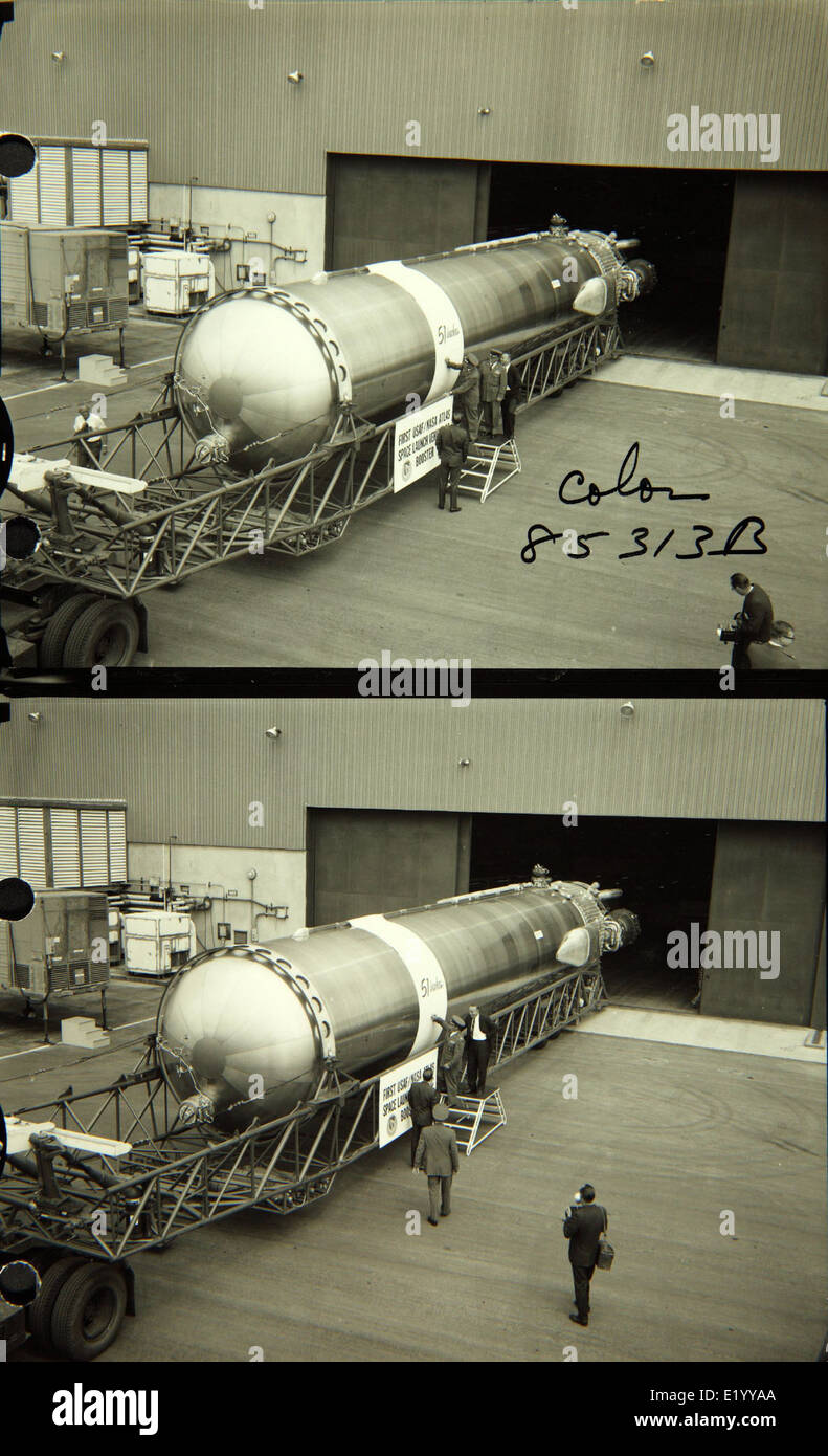 The Atlas missile, developed by Convair/General Dynamics between 1955 ...