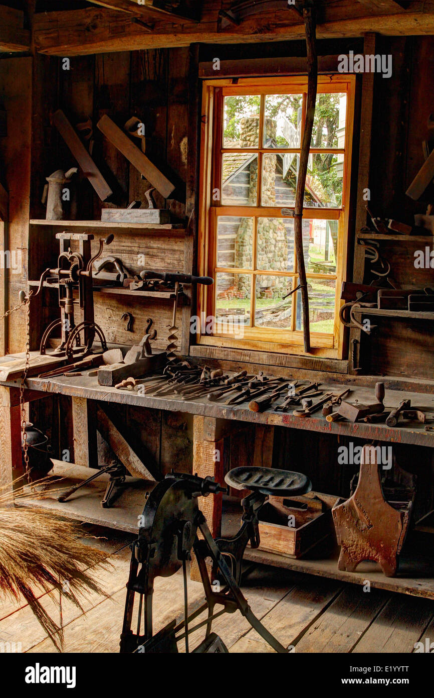 Blacksmith Shop Interior Stock Photo - Alamy