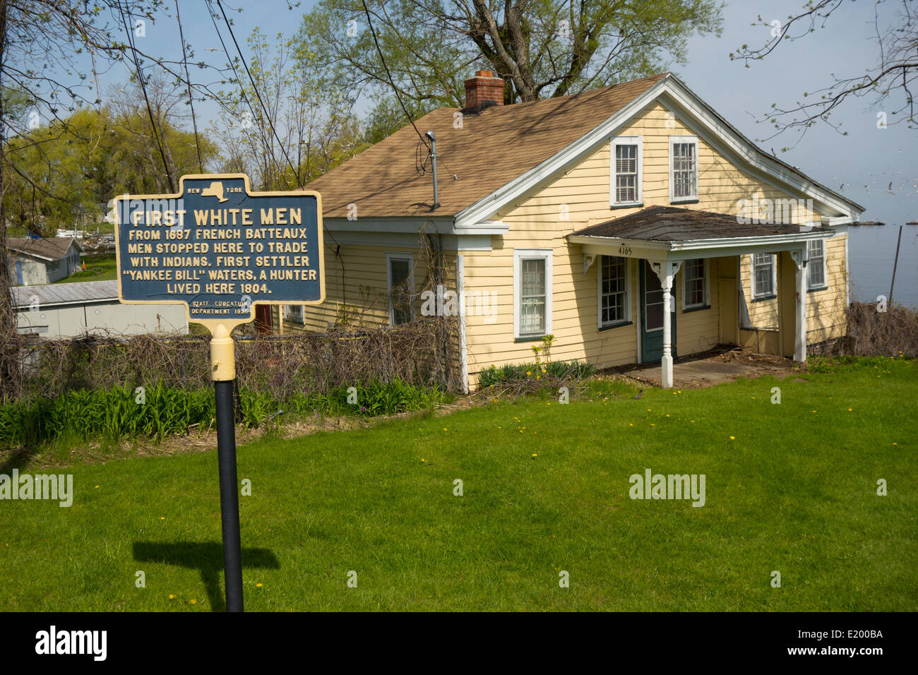 first white men from French Batteaux stopped here to trade with indians ...
