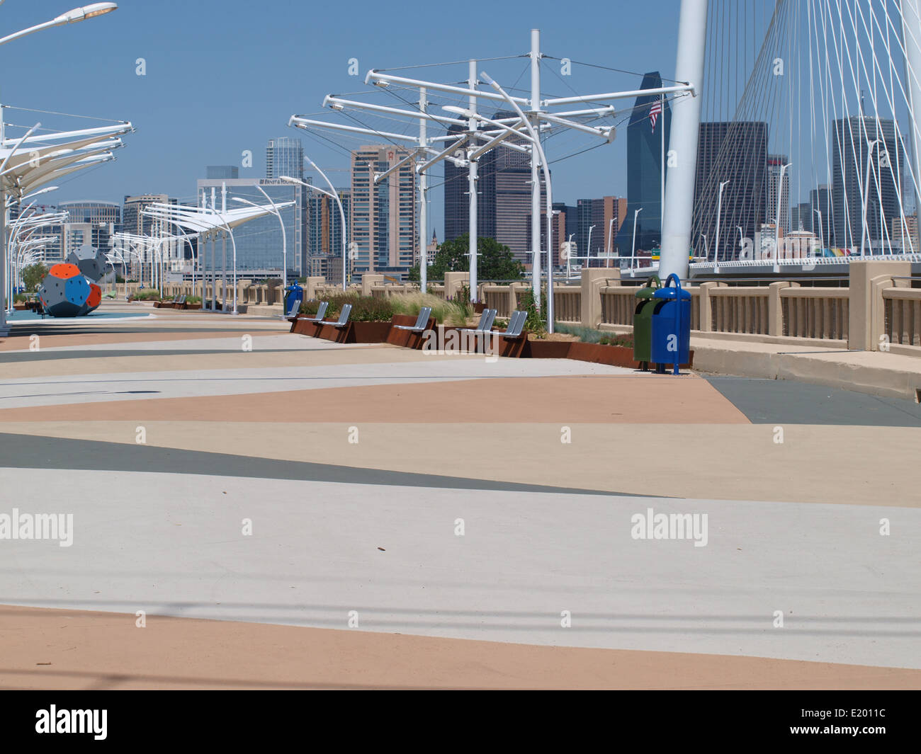 Dallas,June 11,2014.The Continental Street Bridge opens Sunday as a ...