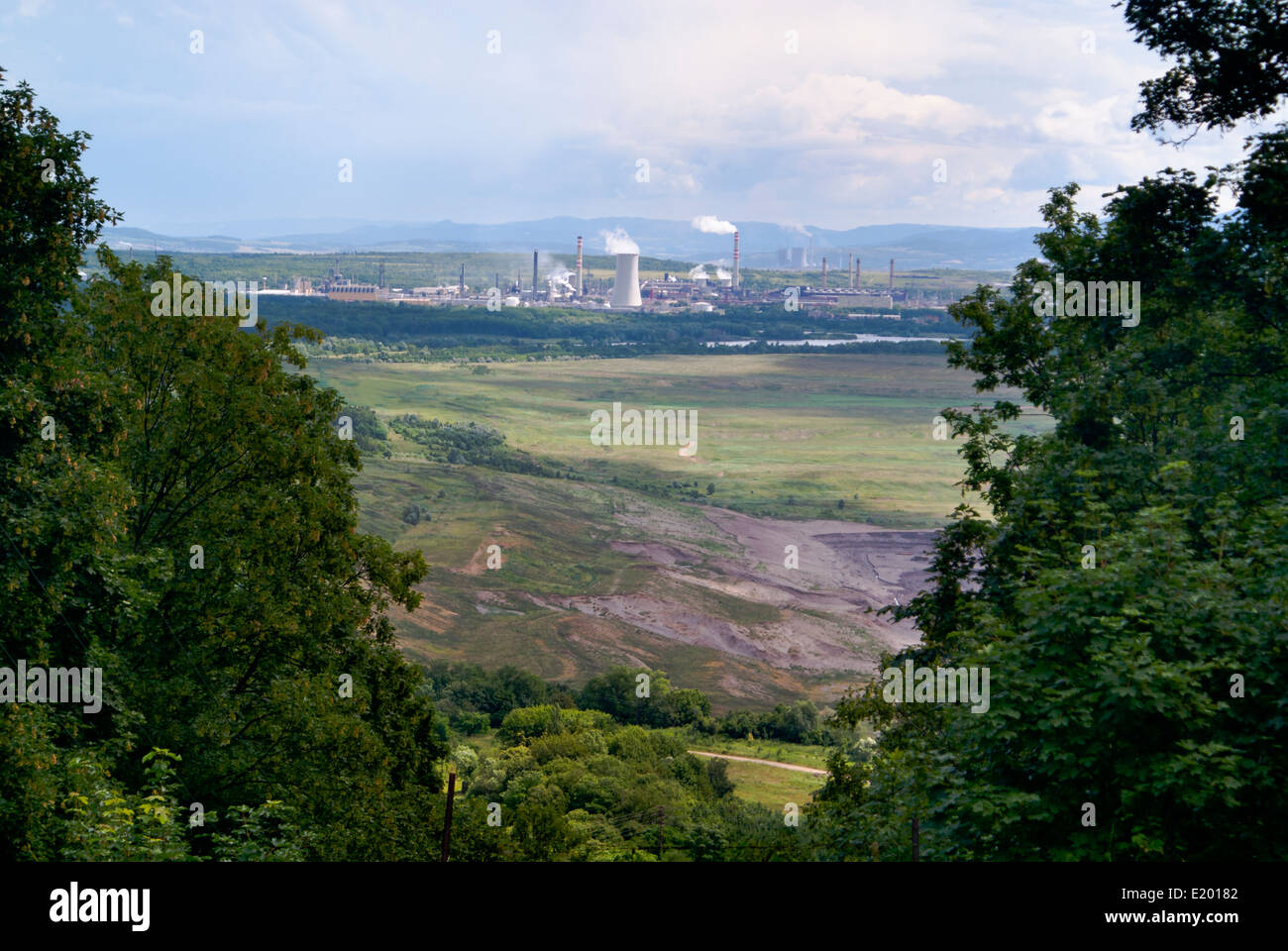 Ecological heavy land coal mining destroying earth Stock Photo - Alamy