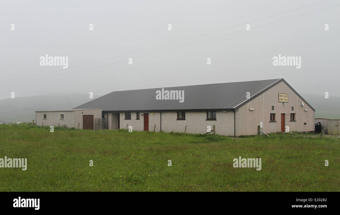 North Unst Public hall Haroldswick Shetland Scotland June 2014 Stock ...