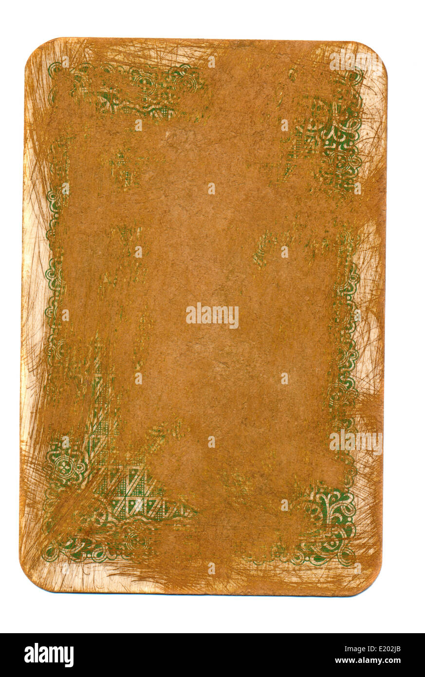 ancient playing card used grunge cover paper background Stock Photo - Alamy