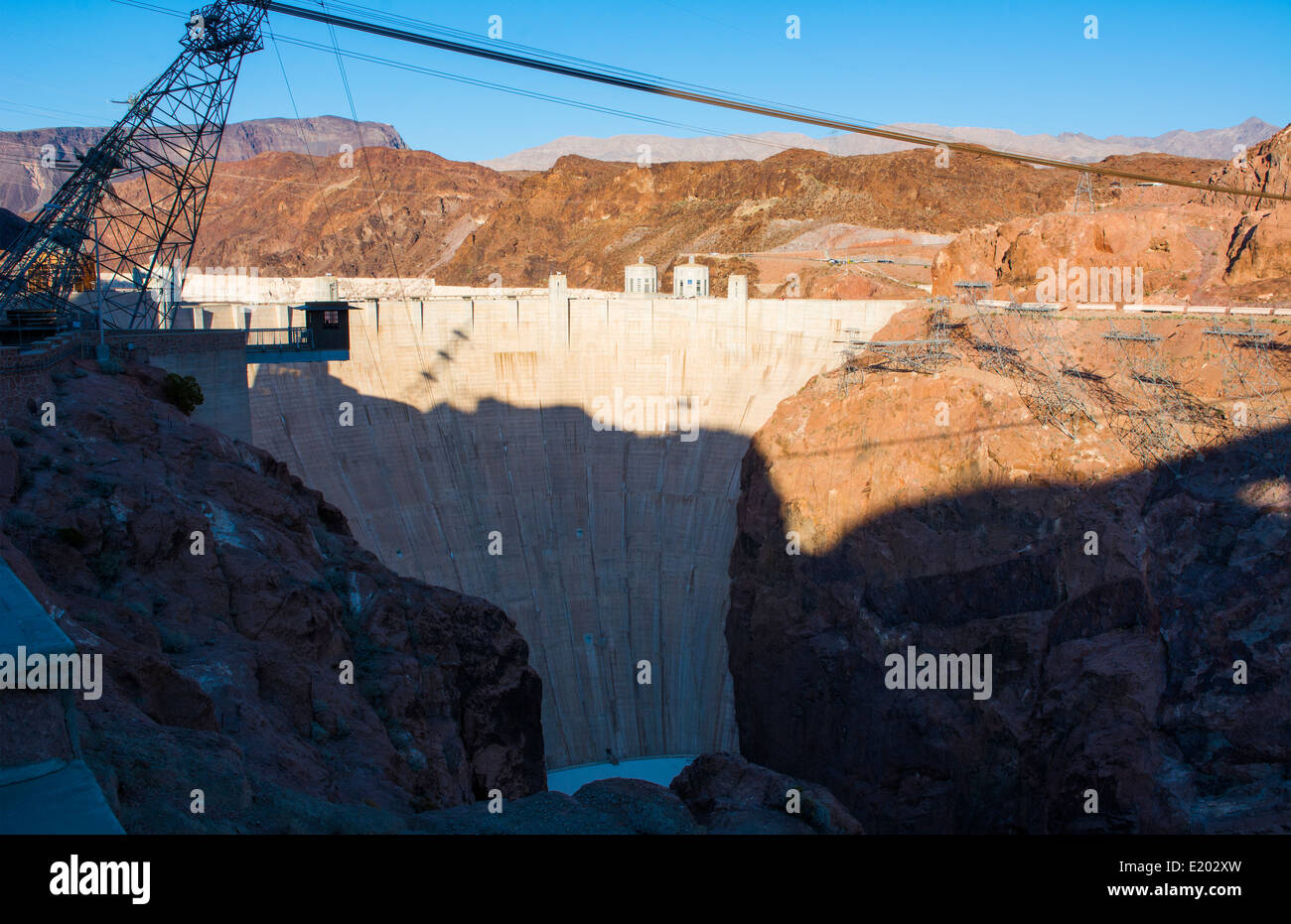 Boulder Dam Nevada and Arizona Hoover Dam energy and Lake Mead monument ...