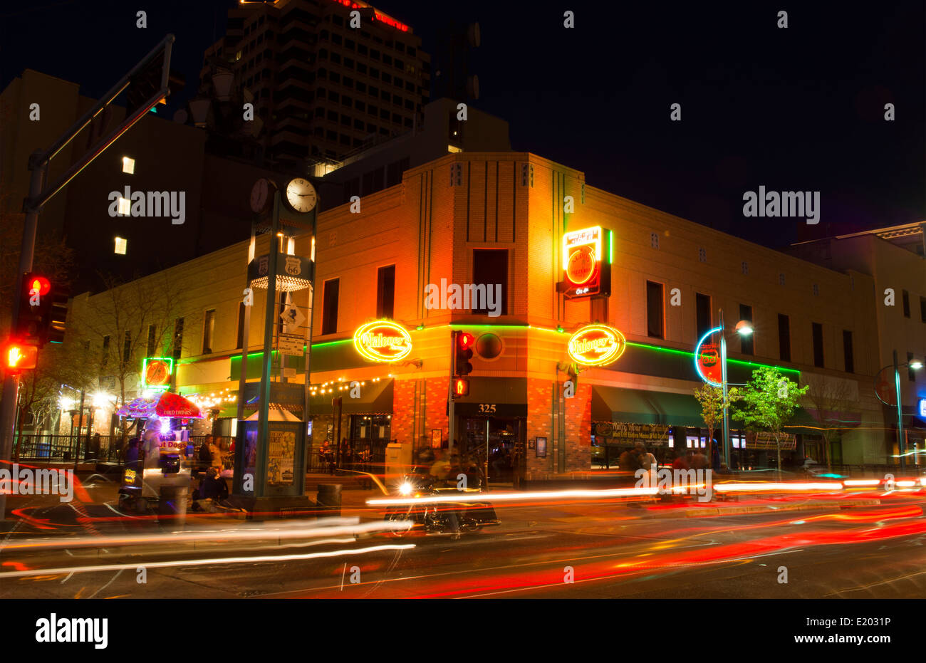 Albuquerque New Mexico Route 66 of Central Avenue of famous historic ...