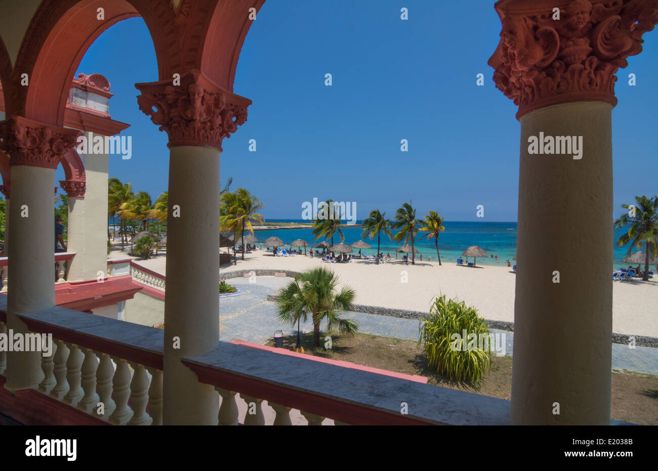 Havana Cuba old beautiful club called Club Habana on beach in Habana ...