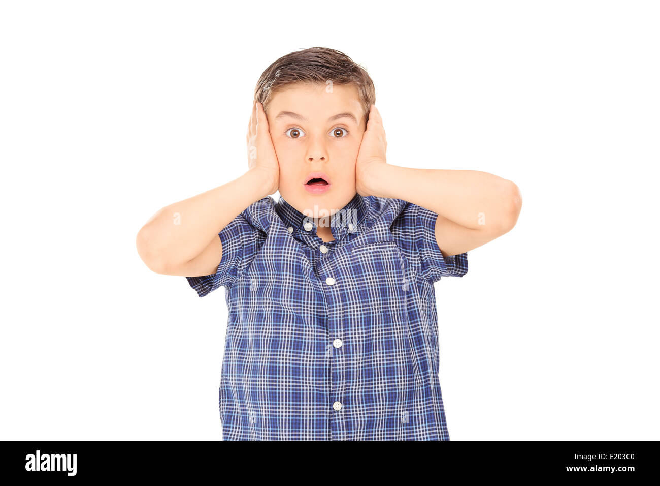 Terrified boy hi-res stock photography and images - Alamy